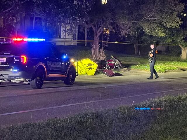 One hospitalized after late-night motorcycle crash in central Topeka