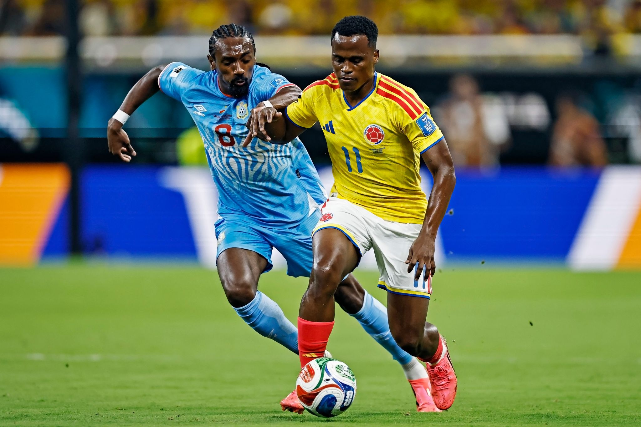 Colombia into World Cup knock-outs with hard-fought win over DR Congo