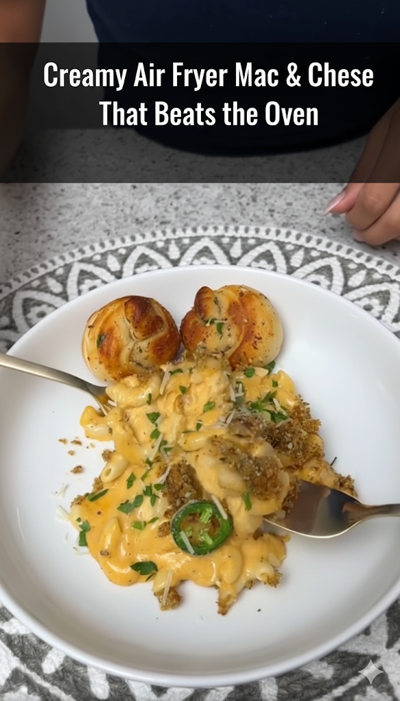 Creamy air fryer mac and cheese better than oven baked version