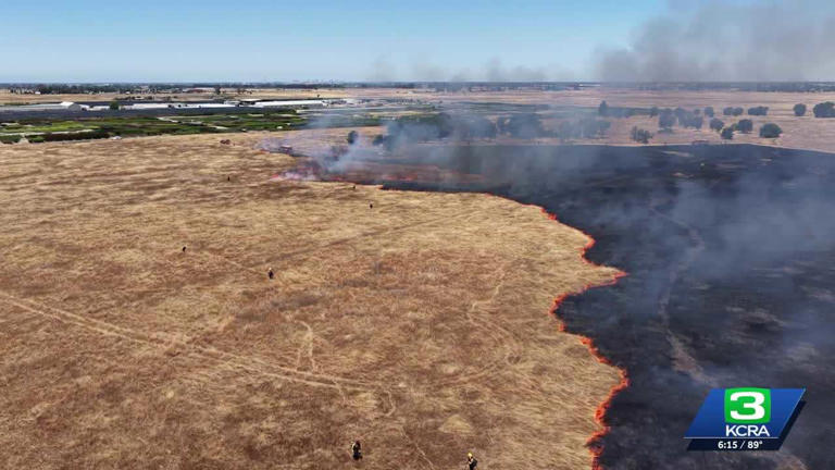 Fire crews set controlled burn at Gene Andal Park for training and ...