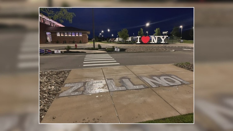 Artist charged for 'Zell No' graffiti at Tonawanda polling place