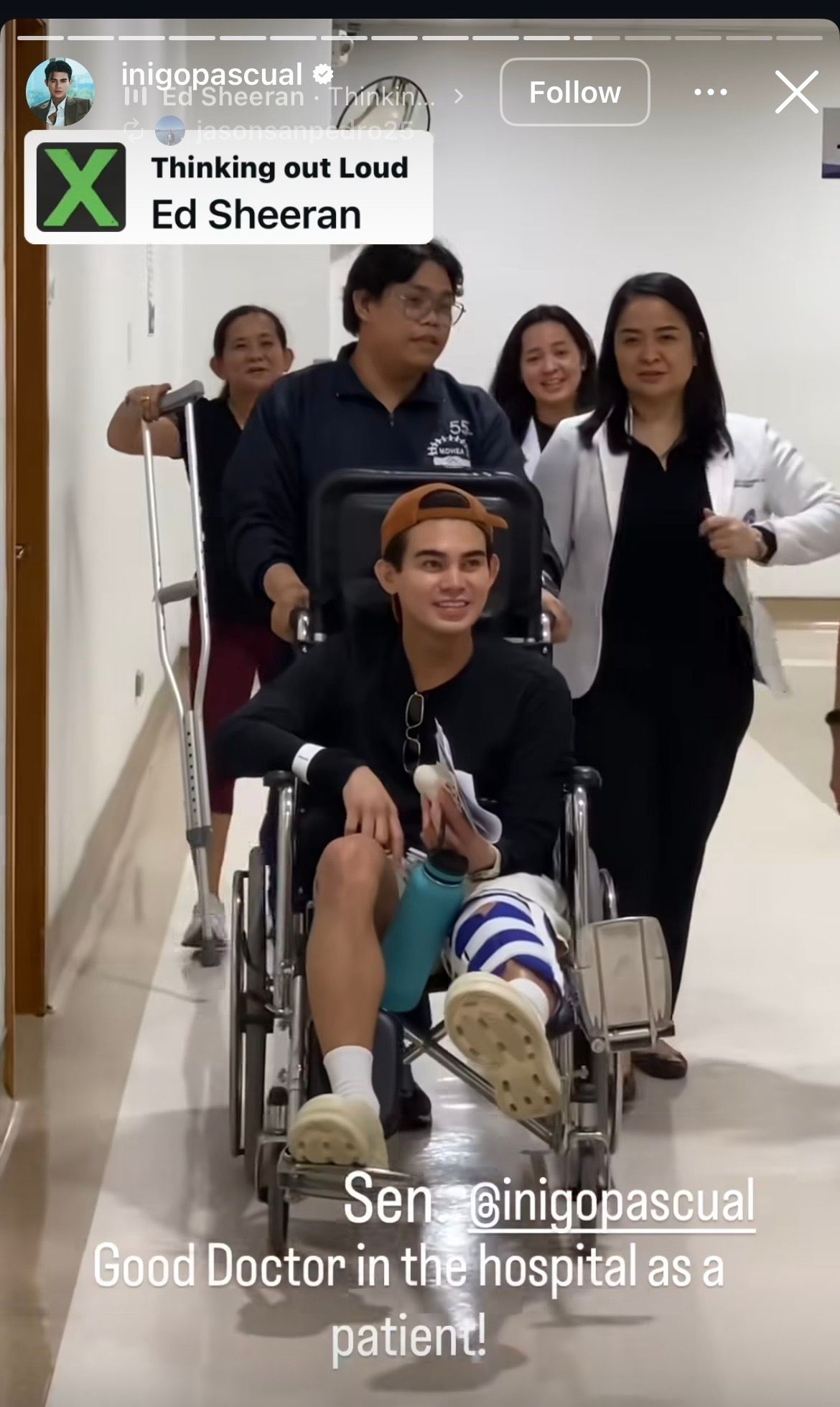 Inigo Pascual shares update after minor accident during a mall show