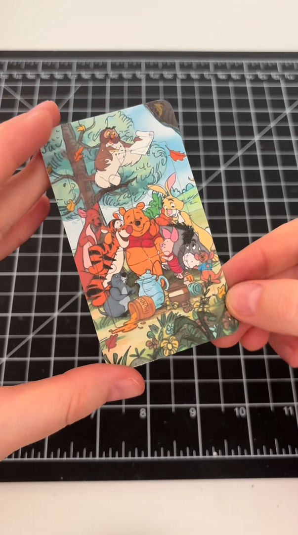 Miniature Winnie the Pooh illustration for dollhouse decor