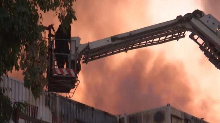 Delhi fire: Massive blaze engulfs labour jhuggis near Udyog Bhawan