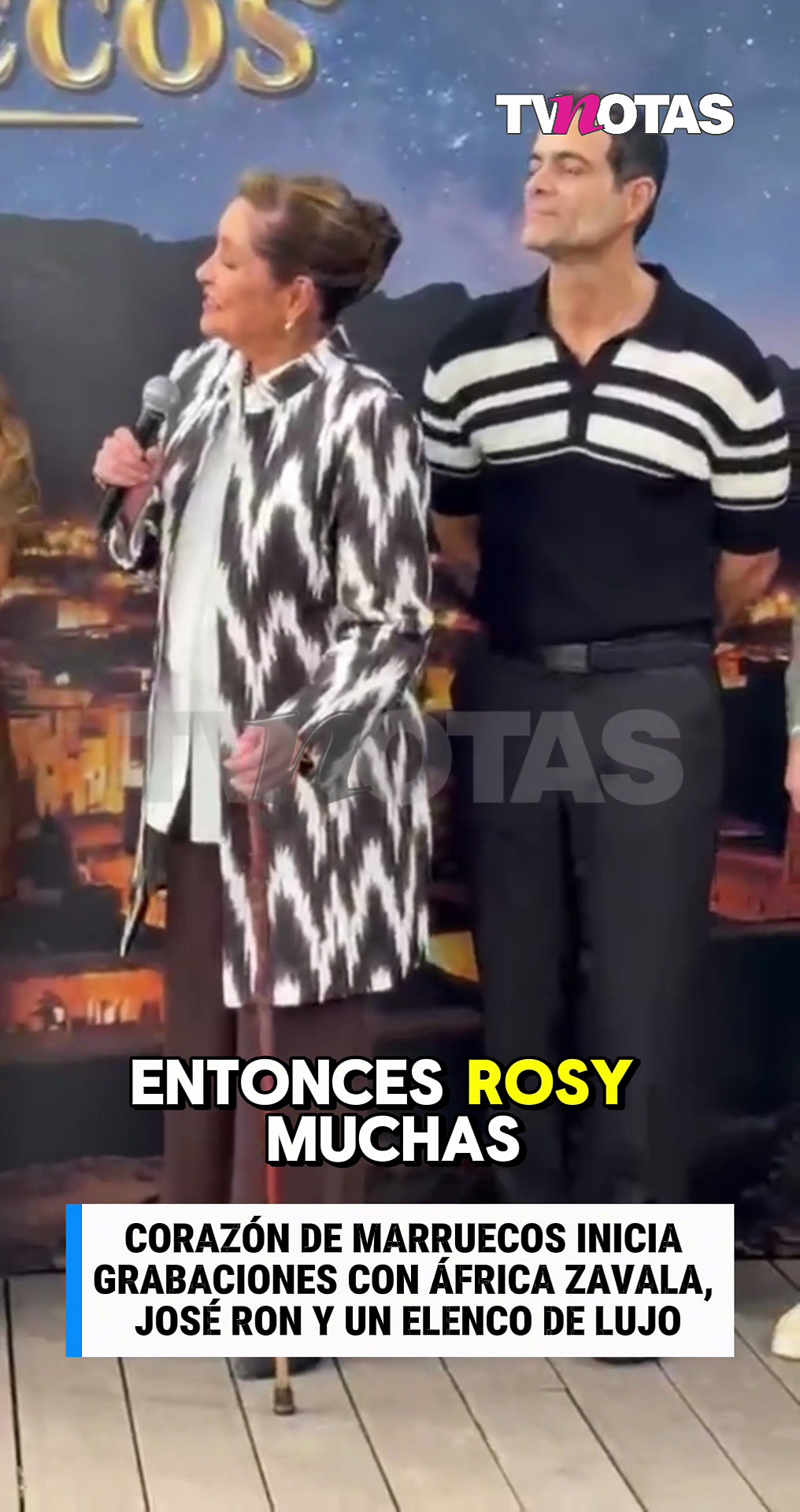 Claquetazo de Corazón de Marruecos con África Zavala, José Ron y elenco ...