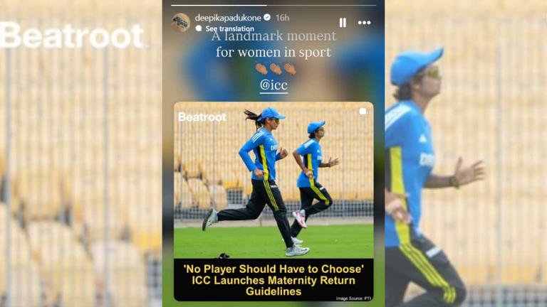 Deepika Padukone cheers ICC’s maternity return move, calls it a win for ...