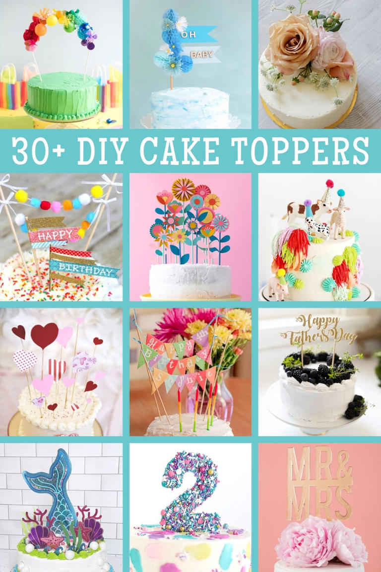 30+ DIY cake toppers that will steal the show