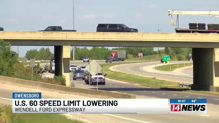 Speed limit change coming to US 60 Bypass/Wendell Ford Expwy. in Owensboro