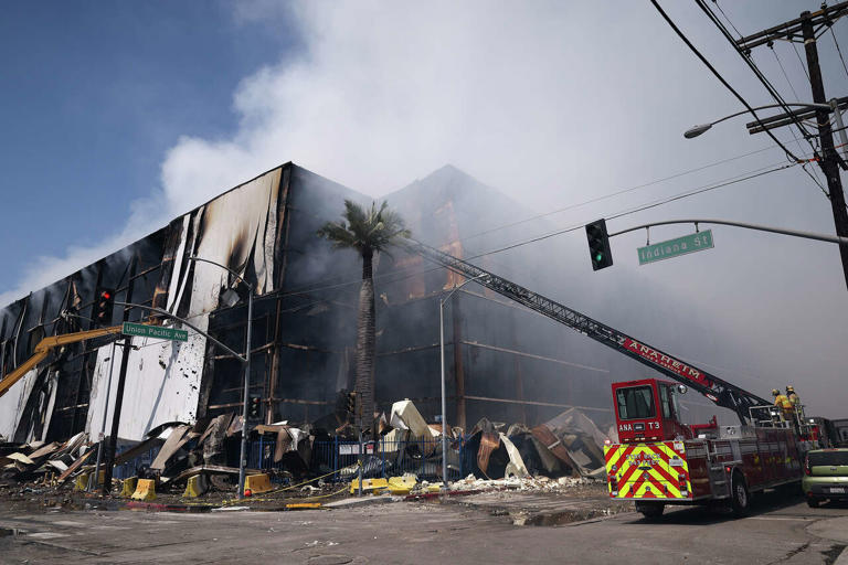 Why LA's massive warehouse inferno is so hard to put out