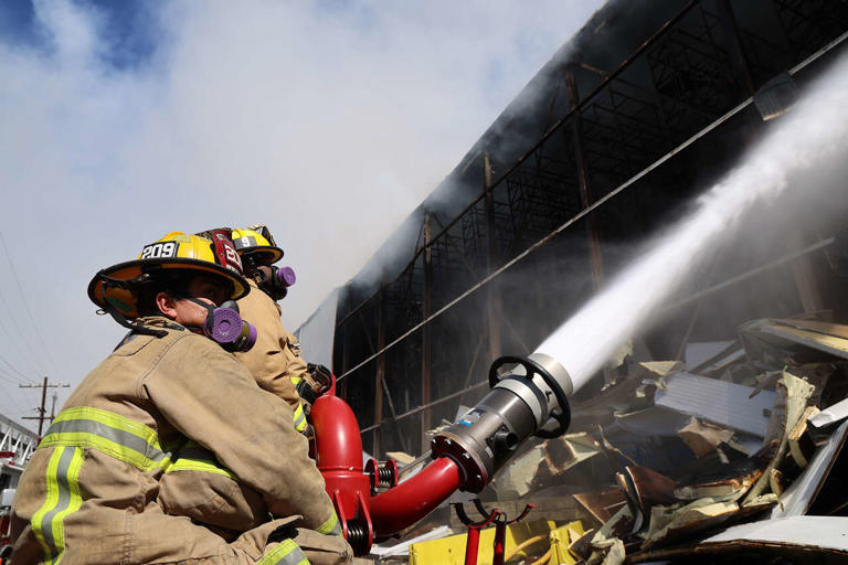 Why LA's massive warehouse inferno is so hard to put out