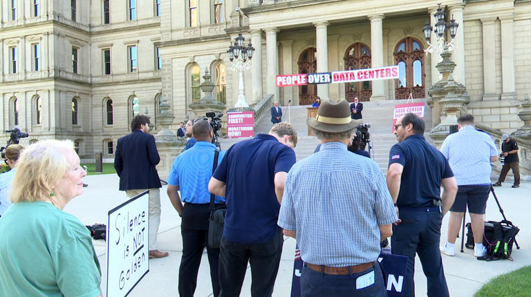 Transparency concerns fuel 'People Over Data Centers' rally at Michigan ...