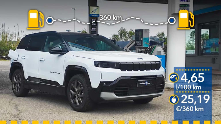 Jeep Compass mild hybrid (2026), prueba de consumo real