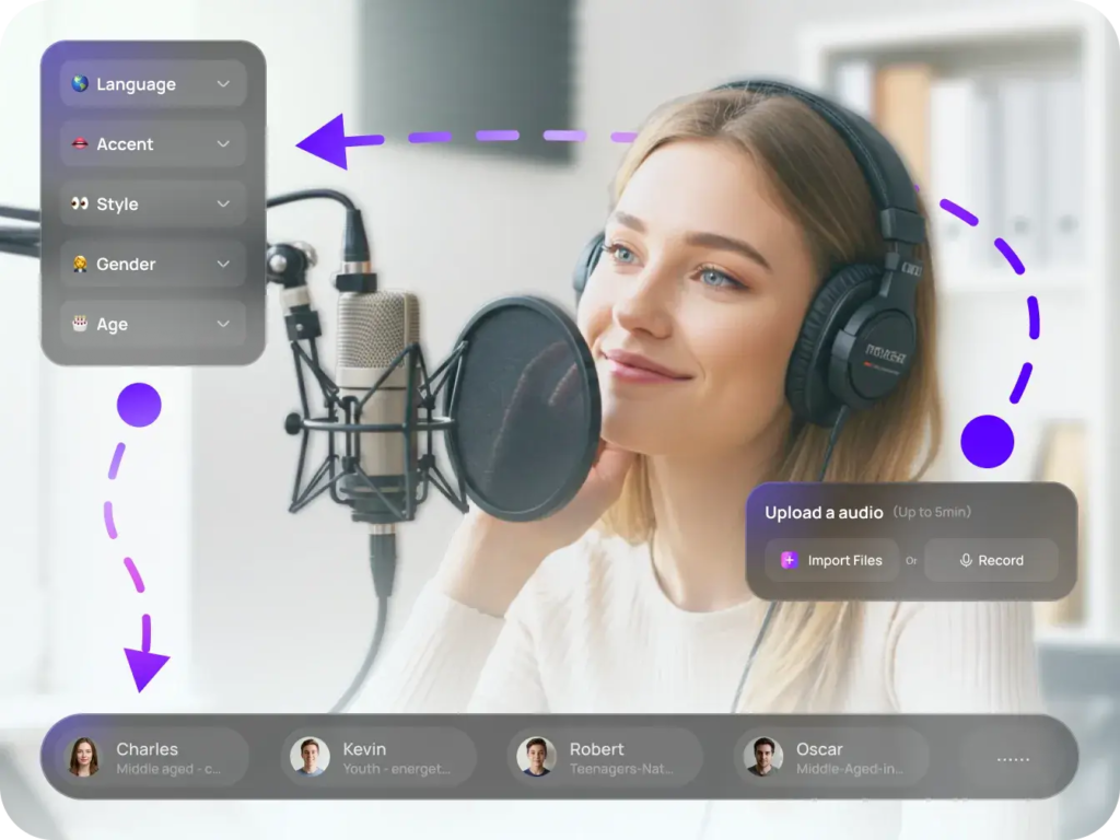 Easily turn your photo into a podcast video using Edimakor AI