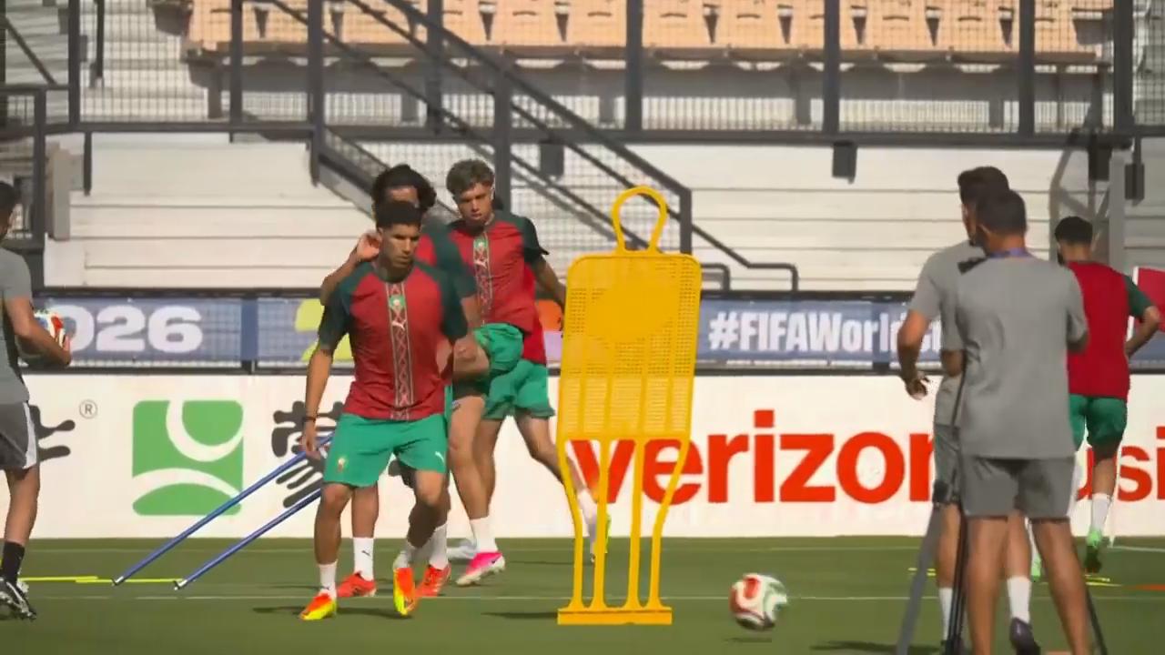 Morocco train on eve of final Group C game against Haiti