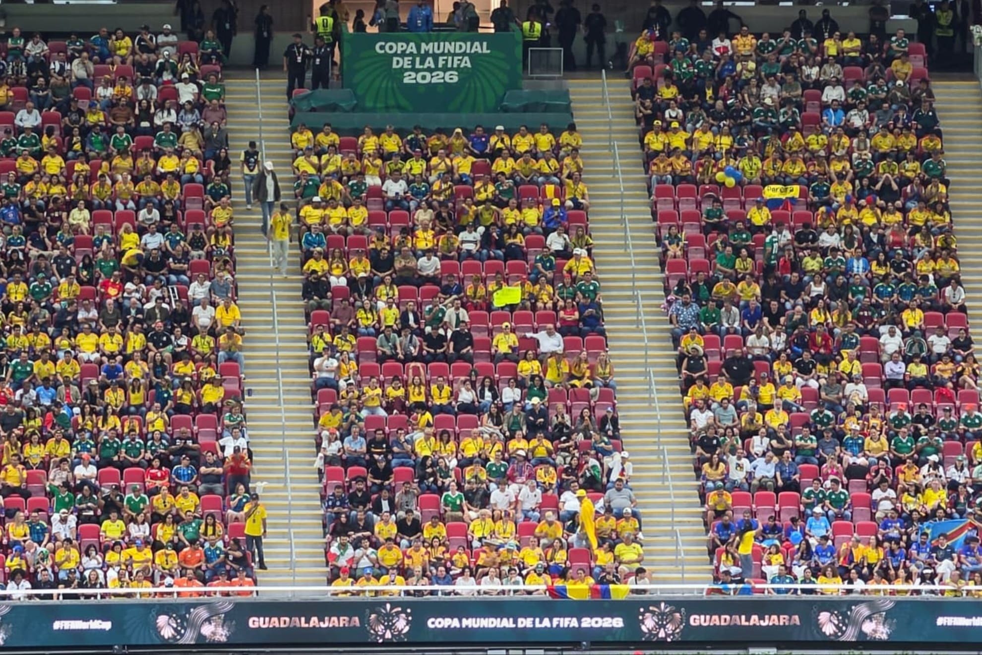 Huecos en las tribunas de Guadalajara para el Colombia vs Congo: FIFA ...