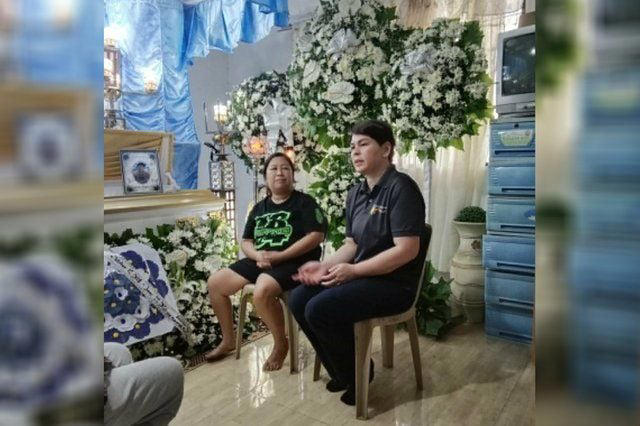 VP Sara visits wake of Tacloban shooting victims, assures families of ...