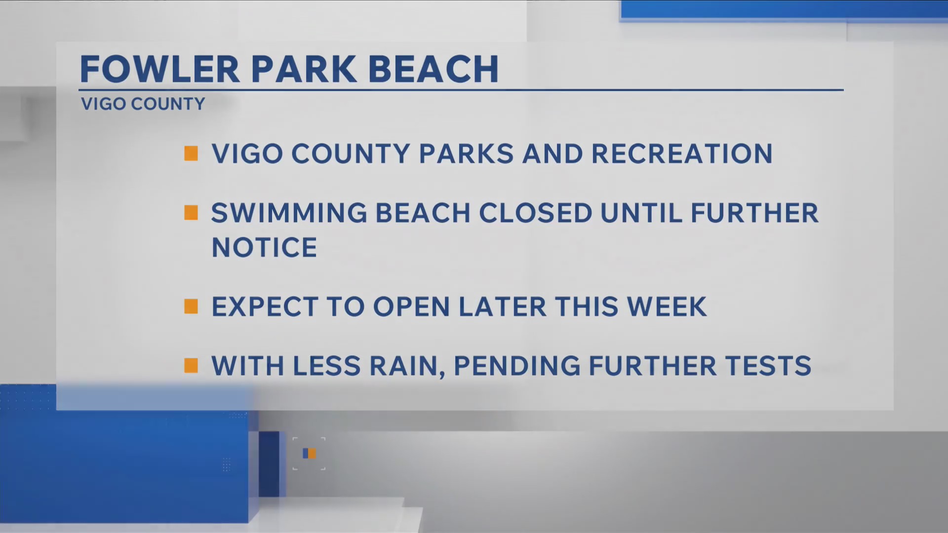 Local beach closed until further notice