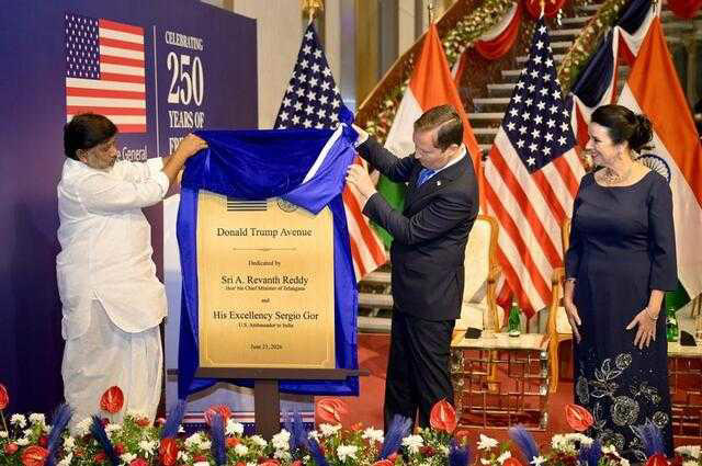 'Donald Trump Avenue' unveiled in Hyderabad as Telangana celebrates 250 ...