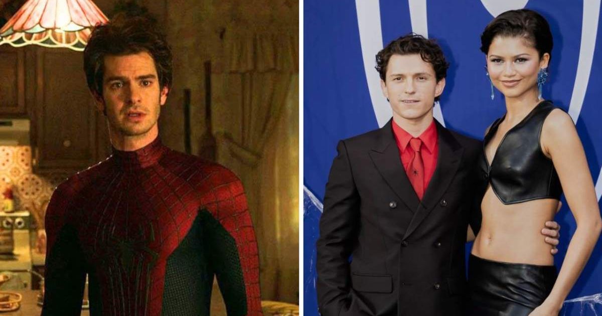 Tom Holland reacts after Zendaya reveals her first date was at Andrew ...