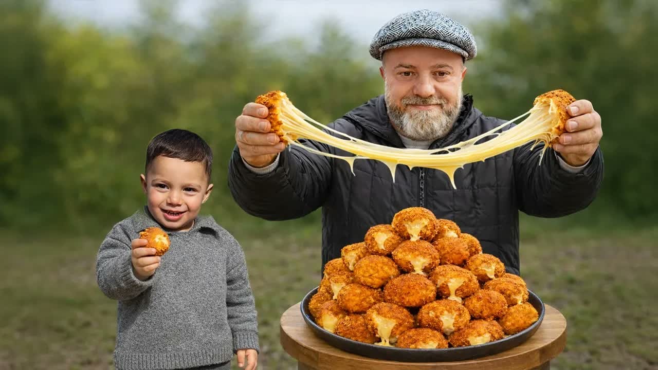 How potato cheese balls get so crispy on the outside