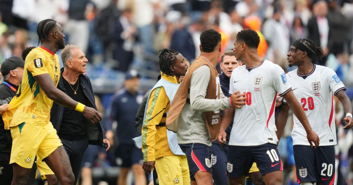 Queiroz reveals reason for angry Bellingham bust-up as England draw ...