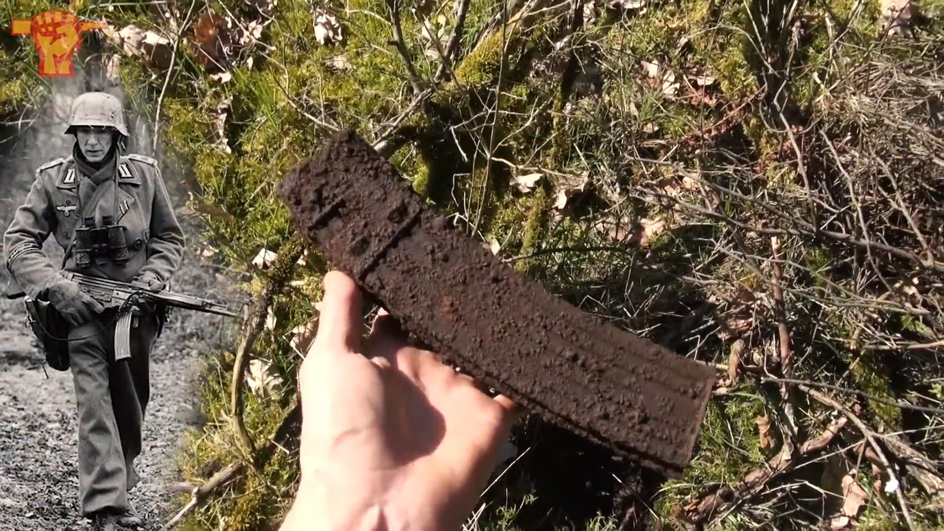 A forest camp yielded Soviet awards and a hidden rifle