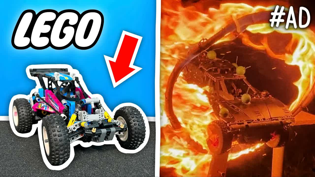 I put 4 LEGO RC cars through a brutal obstacle course