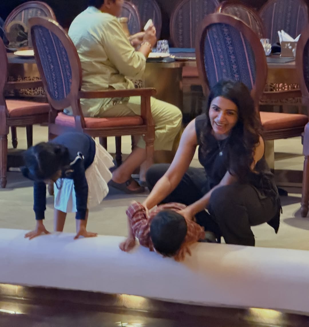 Mother-to-be Samantha glows at Rahul Ravindran's birthday bash with ...