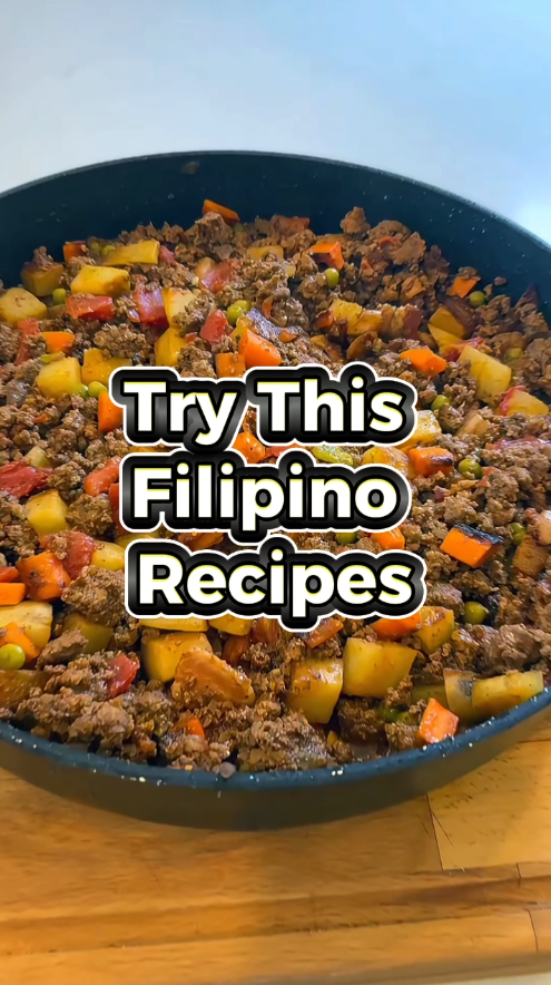 Authentic Filipino picadillo and shrimp fried rice recipe ideas