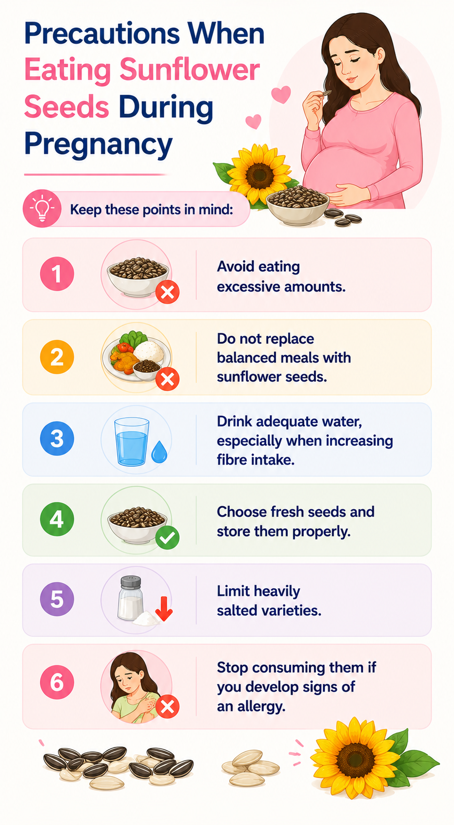 Should I take sunflower seeds during pregnancy?