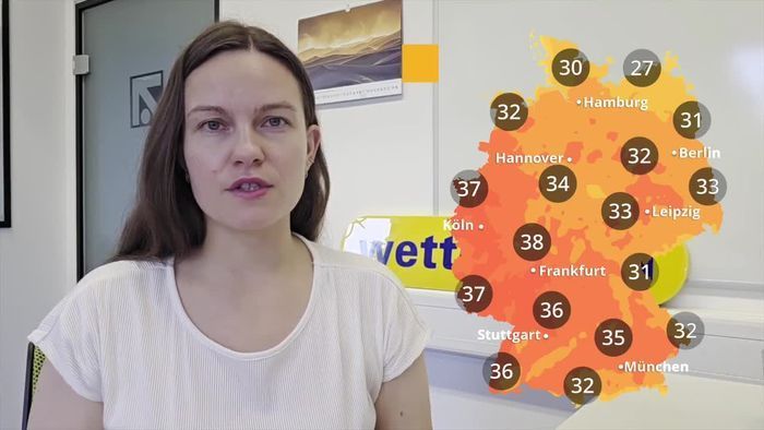 39 Grad! Höhepunkt der Hitze fast erreicht - Das Wetter in 60 Sekunden