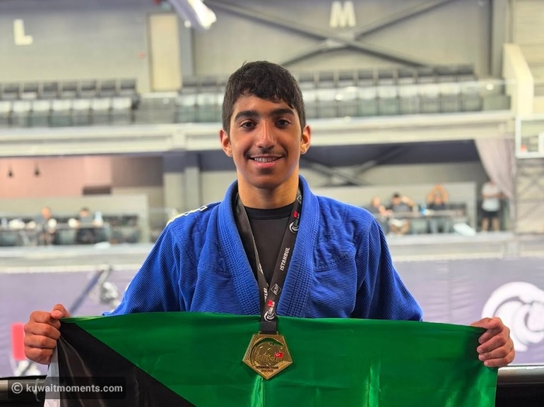 Kuwaiti jiu-jitsu athlete wins gold in Istanbul