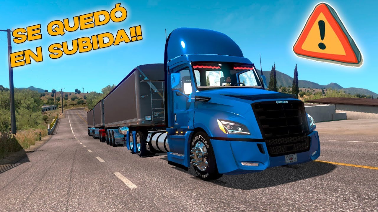 Tracto Mula Se Cuelga En Subida Por Sobre Peso Triple Remolque American ...