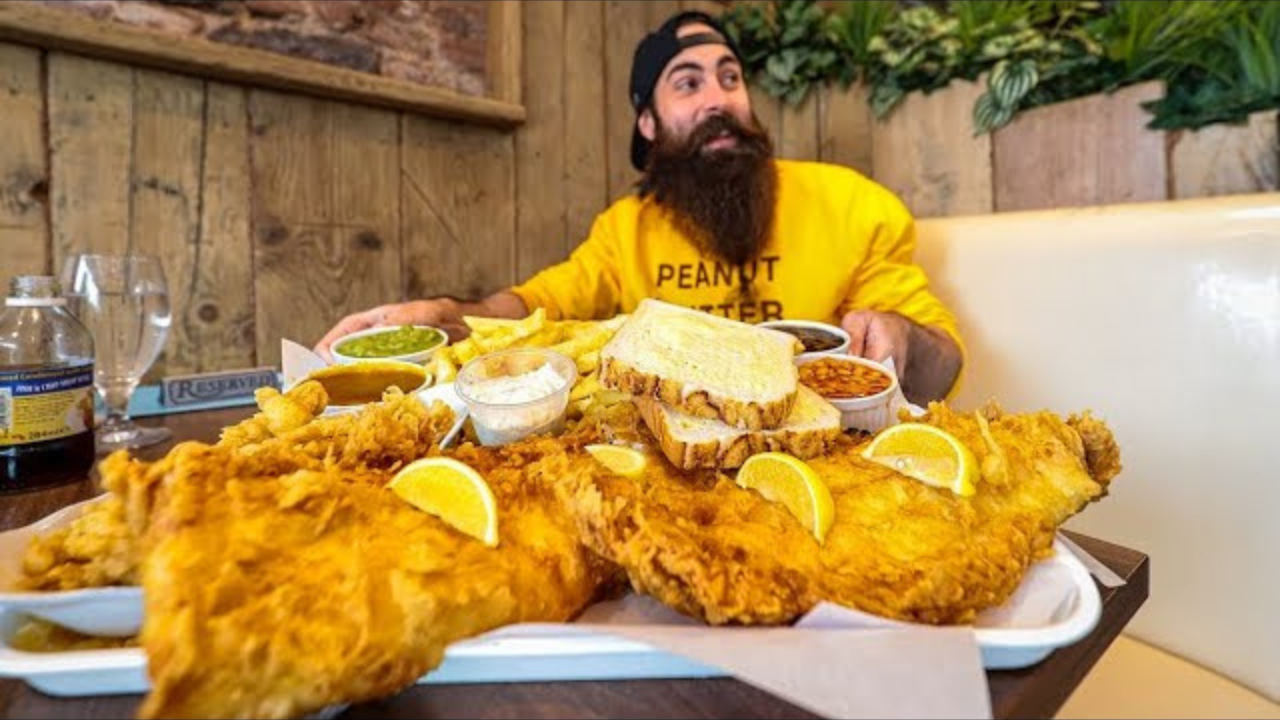 The undefeated codbuster giant fish & chip challenge | COB Ep.171 ...