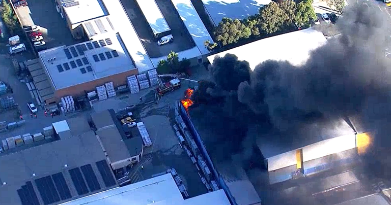 Huge fire erupts at Storage King facility in southwest Sydney