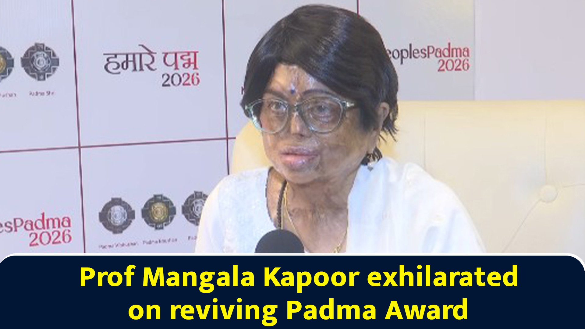 Prof Mangala Kapoor exhilarated on reviving Padma Award