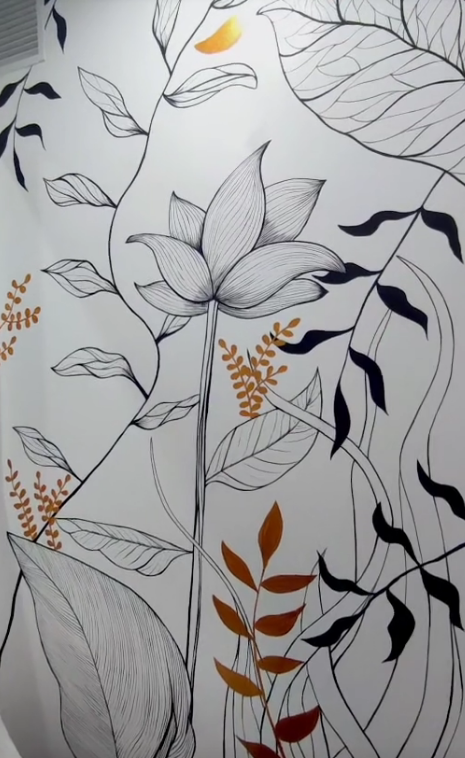 Decoración original mural para baño