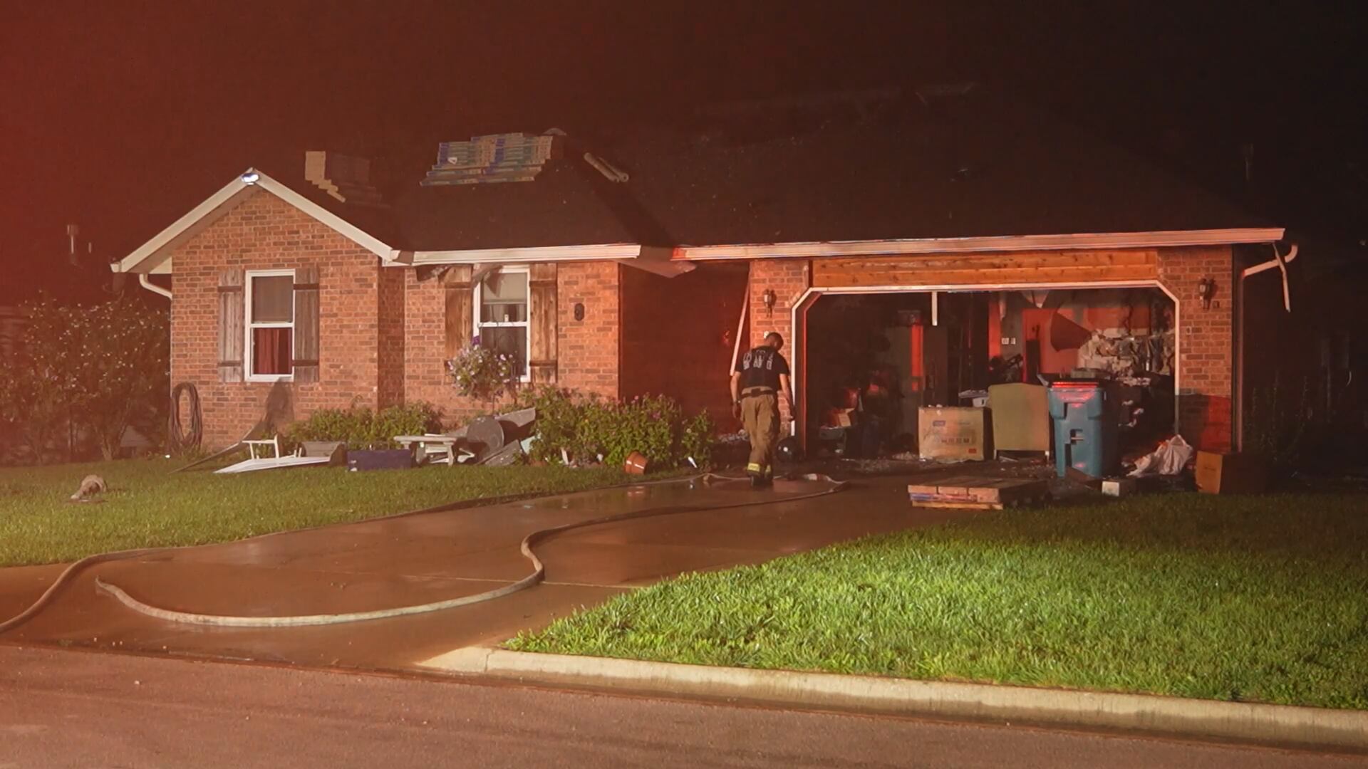 Fire damages house west of Springfield, Mo.
