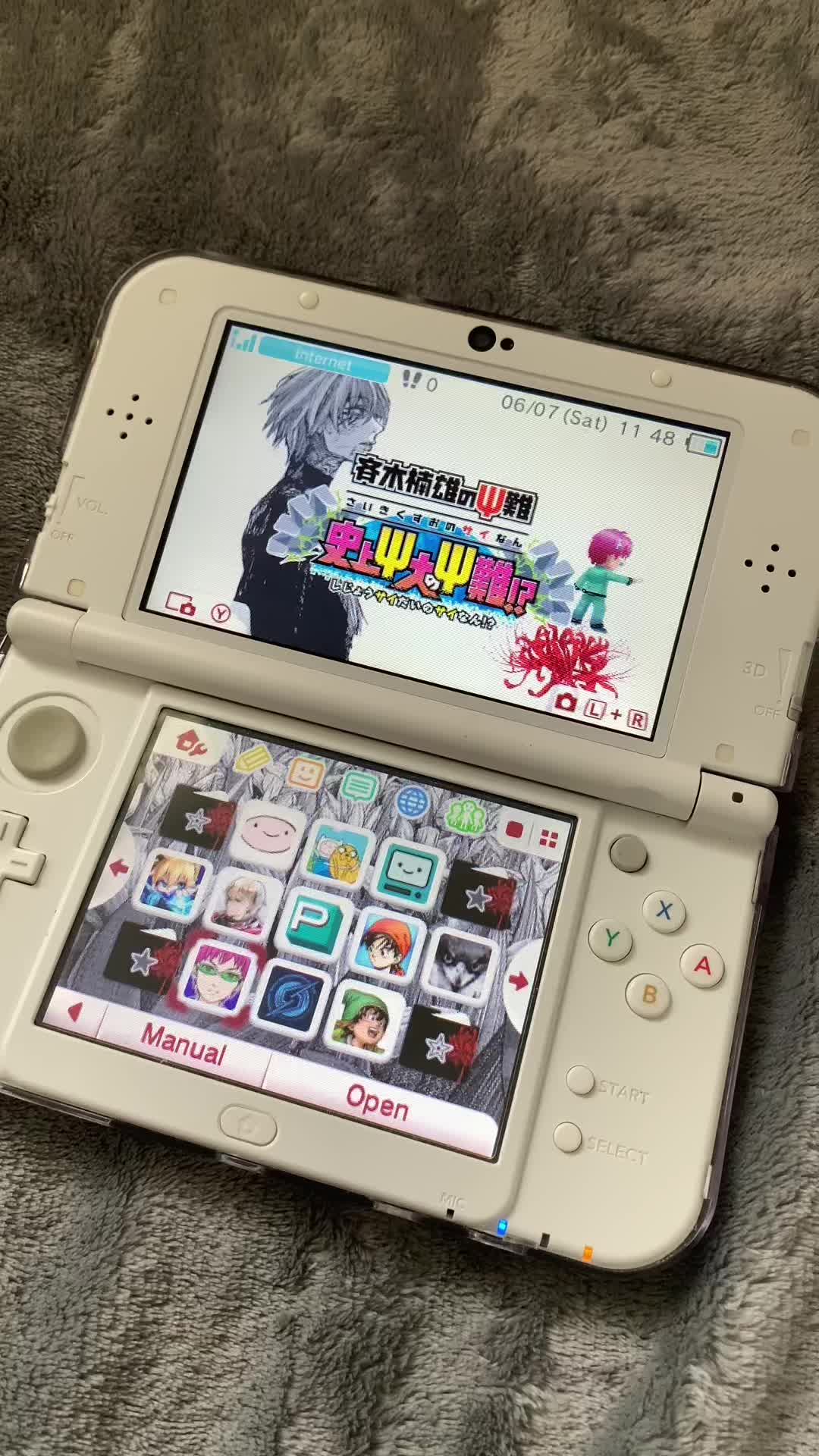 Playing Saiki game on a modded 3DS anime gaming adventure
