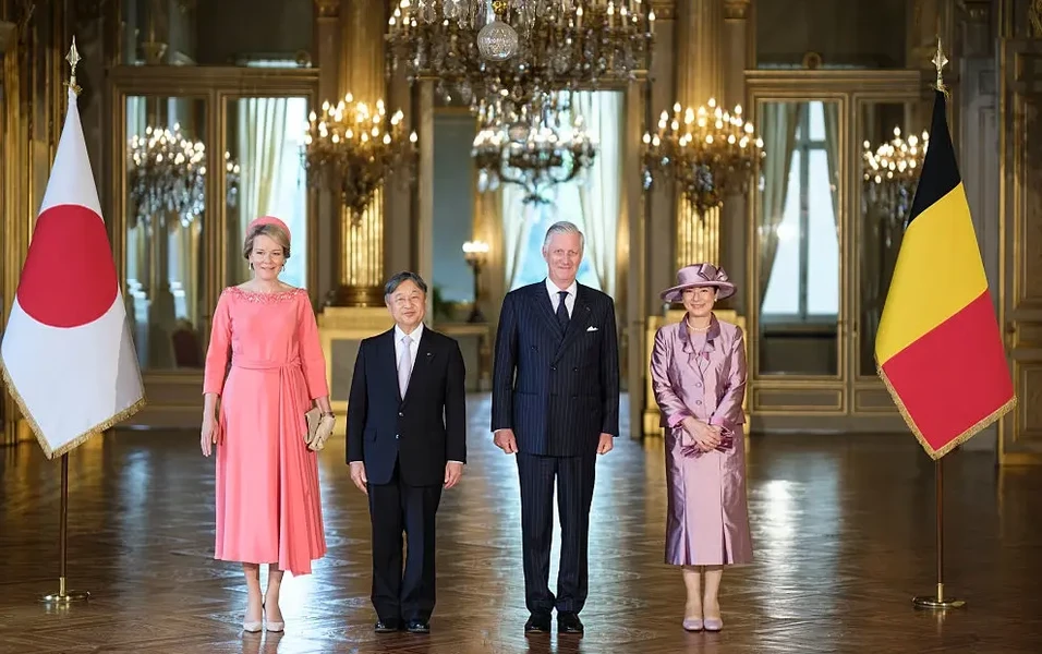 Belgian royals host Japanese emperor and empress at state banquet