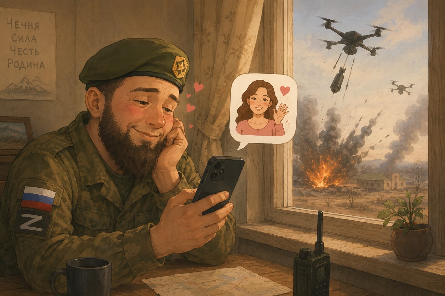 Ukrainian honey trap: Chechen commander's photo guides drone attack