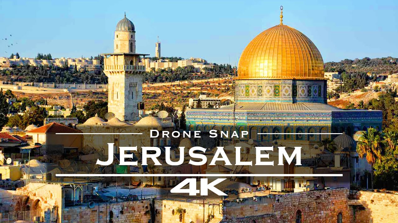 Jerusalem city layers revealed through cinematic drone perspective