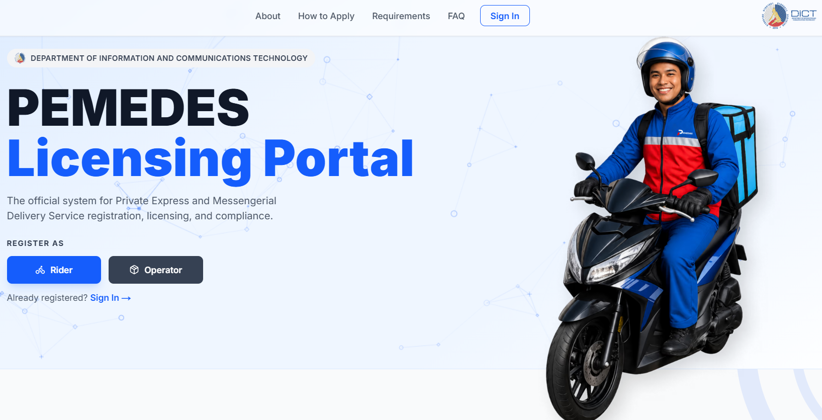 DICT launches digital ID system for delivery riders