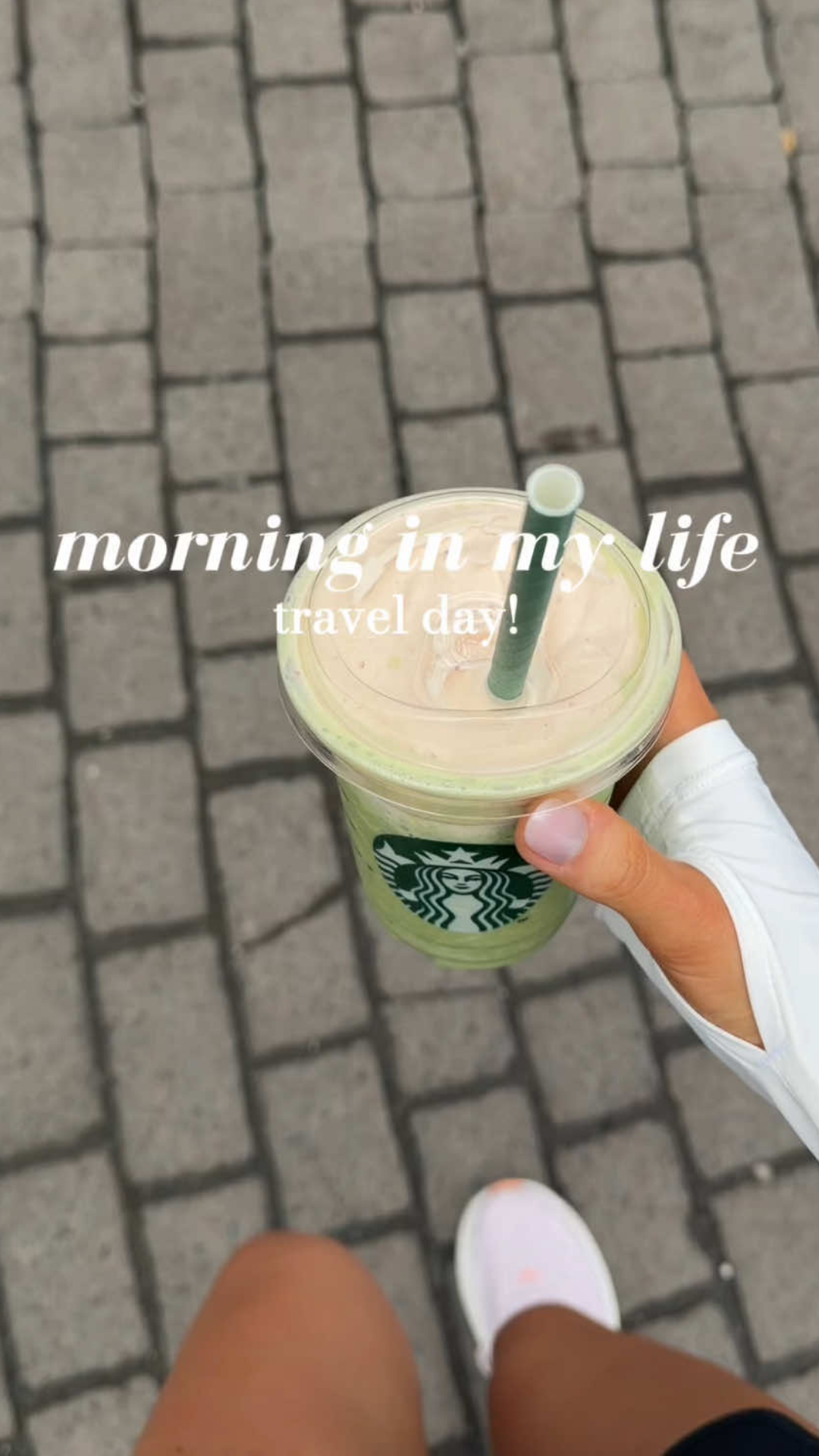 A dreamy travel day with Starbucks Iceland strawberry matcha