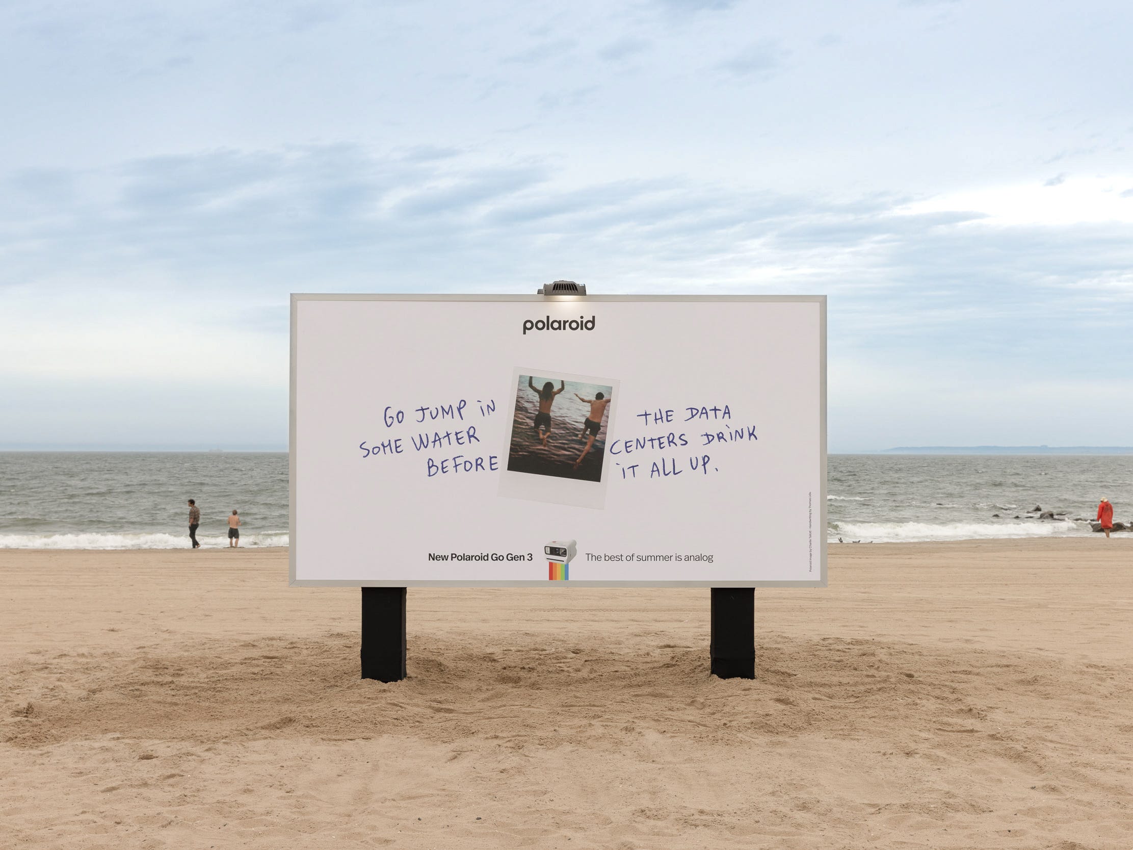 Polaroid tells people to jump in some water 'before the data centers ...