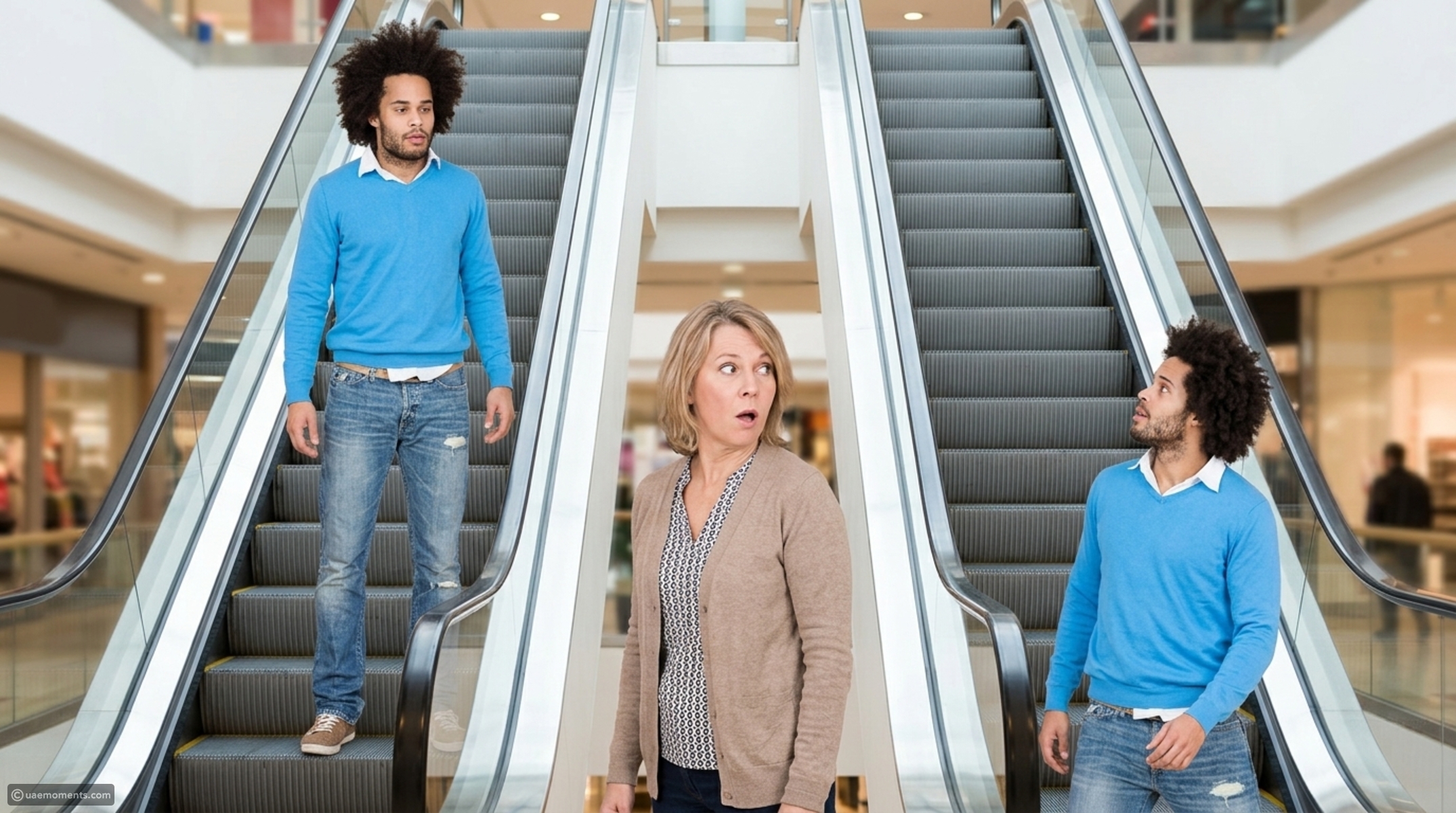 Twin pranksters kept teleporting around a mall, and shoppers were ...
