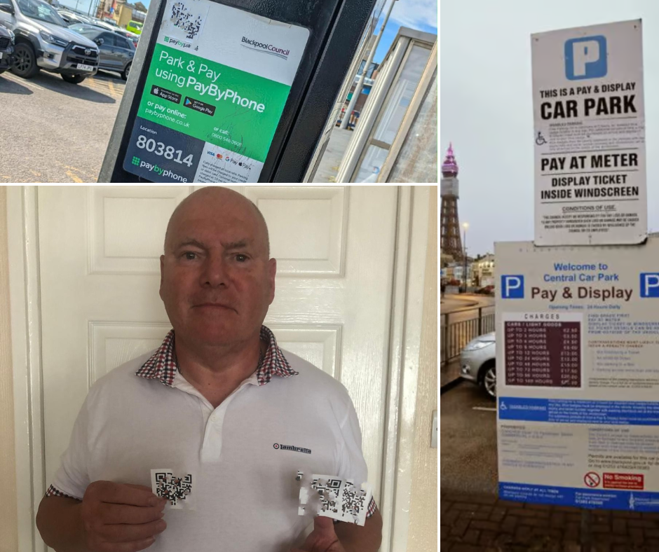 Scammers used a fake QR code at a Blackpool car park to raid my account ...