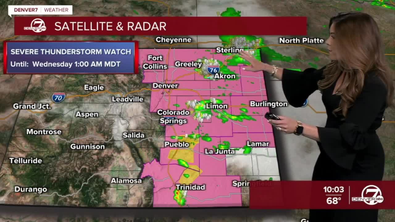 Severe weather outlook overnight for eastern plains