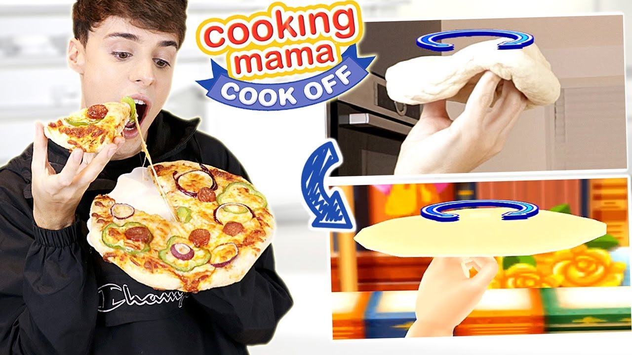 Following classic Cooking Mama video game instructions in a real kitchen