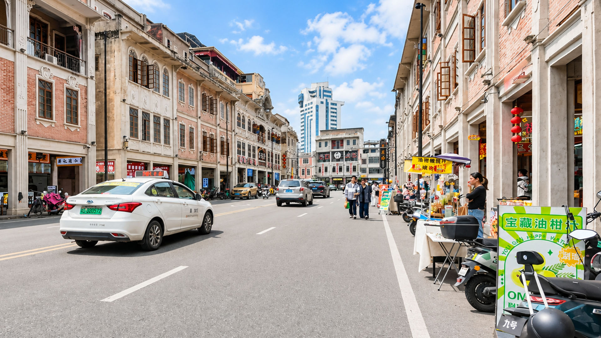 A street food corner brings this Chinese heritage road alive